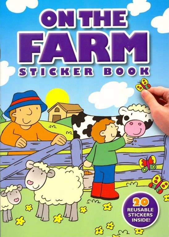 Malebok On the Farm Sticker Book - Skatollet.no